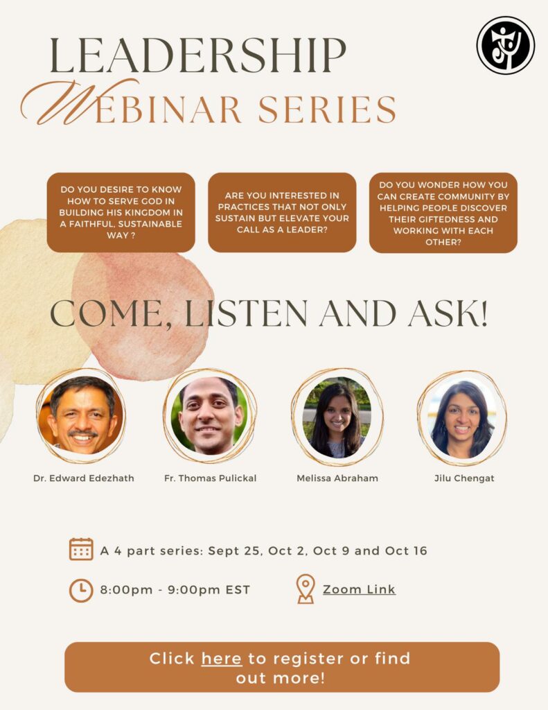 Leadership Webinar Series – Jesus Youth US